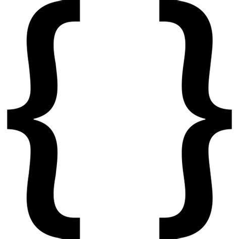 Braces Javascript Programming Script Icon