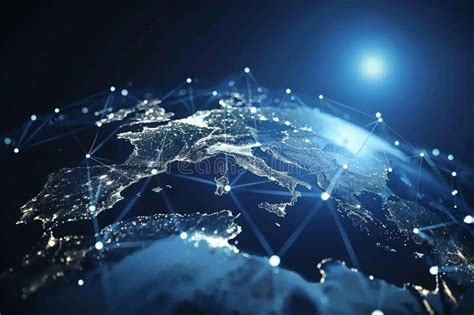 Advanced 3d Earth Holographic Display With Digital Data Tech For Global Mapping Visualization