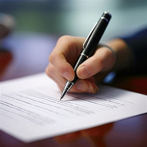 Llenar Formulario Con Bolígrafo Foto Premium