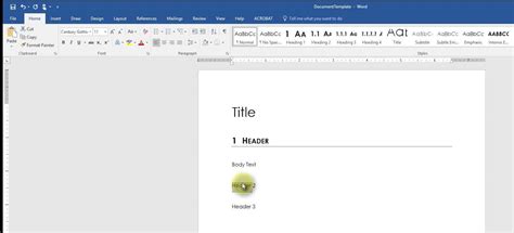 what are microsoft word styles
