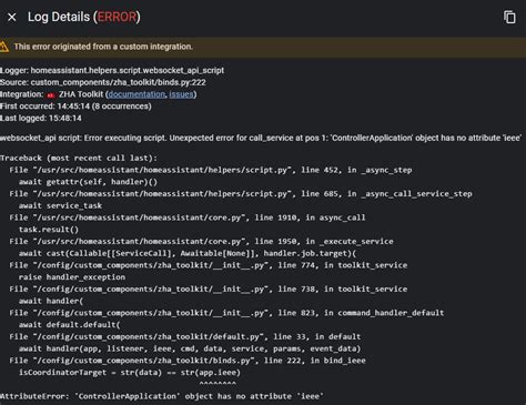 bind ieee not longer working · issue 168 · mdeweerd zha toolkit · github