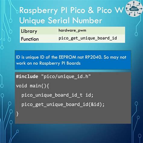 Raspberry Pi Pico And Pico W Unique Id With Eeprom