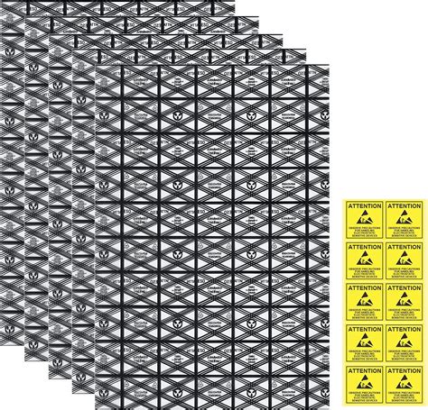 20pcs Anti Static Bags With Antistatic Sticker 20cm X 30cm Open Top Esd Shielding Anti Static