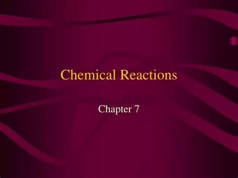 Ppt Chemical Reactions Powerpoint Presentation Free Download Id