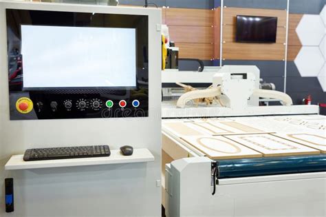Control Panel Cnc Milling And Engraving Machine Stock Image Image Of Display Facade 296585219