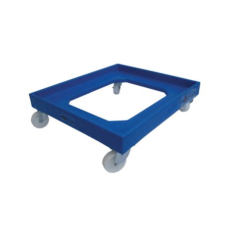 140kg Rated Plastic Bread Crate Dolly Teamstar Trolleys