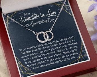 Jewelry T For Daughter In Law On Wedding Day Etsy