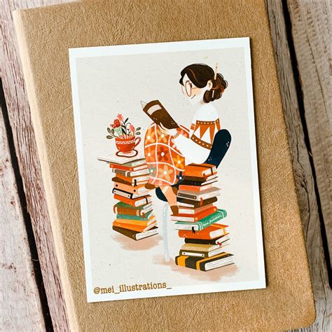 Art Print Handmade Art Print Bookish Art Print Digital Art Print