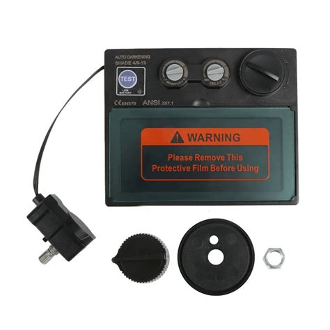 자동 조광 용접 헬멧 마스크 고글 렌즈 태양 전지 패널 눈 필터 티몬