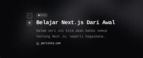 Belajar Nextjs Dari Awal
