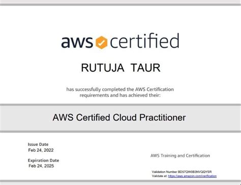 Rutuja Taur On Linkedin Aws Amazon Awscloud Awscertified