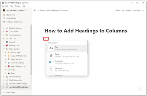 How To Create Columns In Notion