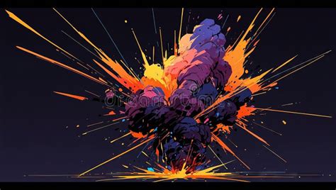 A Dynamic And Stylized Abstract Design With An Explosive Energy Ideal For Gaming Music Album