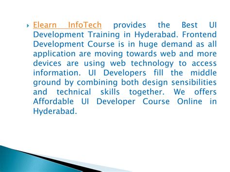 Ppt Ui Development Training In Hyderabad Powerpoint Presentation