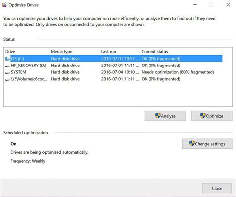 Optimize And Defrag Drives In Windows Page Tutorials