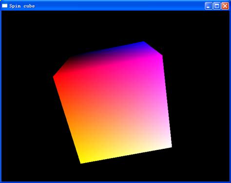 Opengl入门示例5——黑色背景绘制彩色旋转立方体 Opengl设置背景黑色 Csdn博客