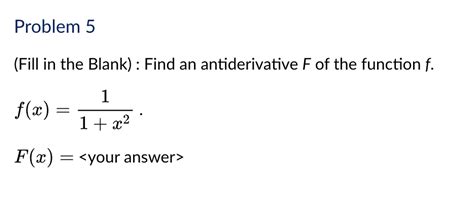 Solved Problem 5fill In The Blank ﻿ Find An