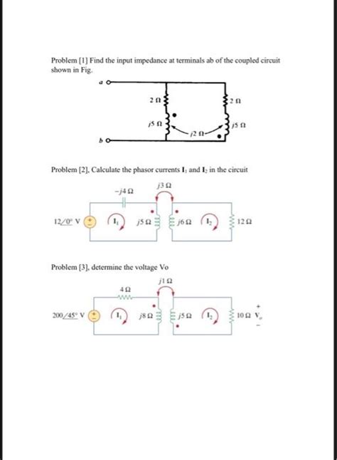 Solved Problem Find The Input Impedance At Terminals Ab Chegg