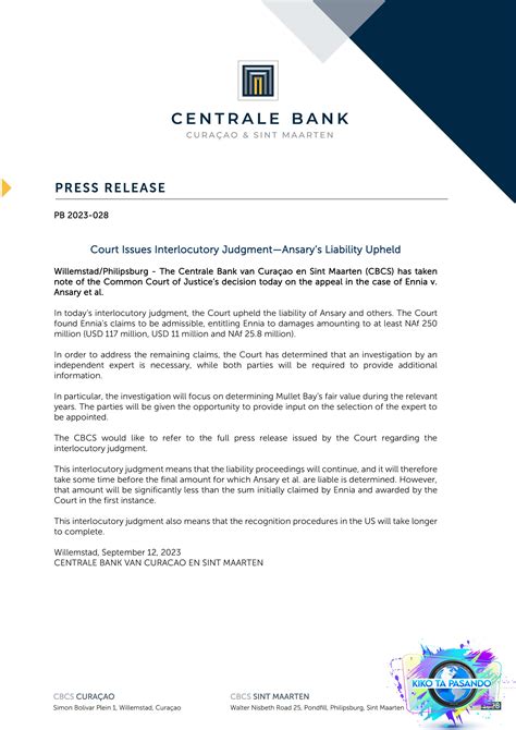 Pb2023 028 Court Issues Interlocutory Judgment En Kiko Ta Pasando