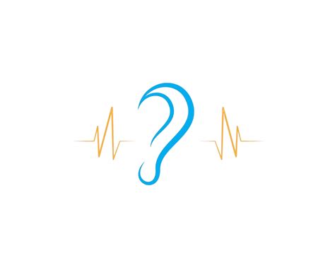 Hearing Logo Template Illustration Isolated Listen Vector Illustration