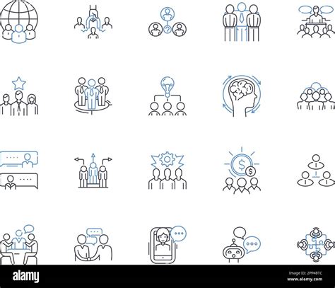 Adaptability Strategies Line Icons Collection Resilience Flexibility Versatility Agility