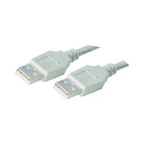 Electric White USB A Male USB A Male Cord Shielded Mtr For Mobile