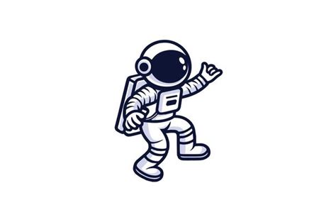 Astronaut Waving Vector Art Icons And Graphics For Free Download