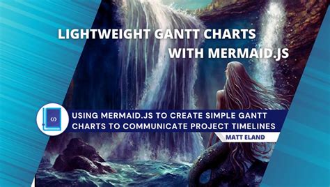 creating gantt charts with markdown and mermaid js matt eland