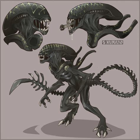 Grid Xenomorph Fanart By 0ktavian On Deviantart