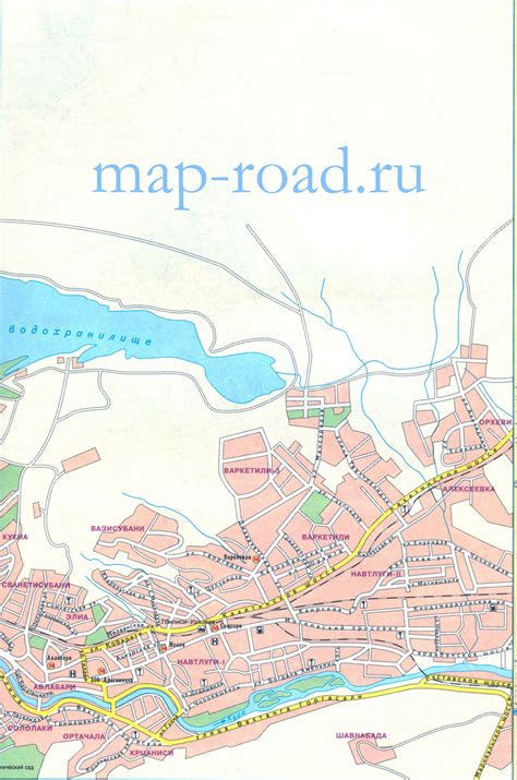 Карта Тбилиси. Автомобильная карта г Тбилиси 1см:600м, B0
