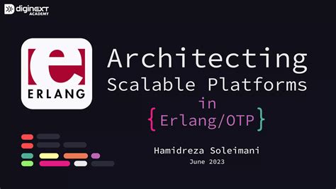 architecting scalable platforms in erlang otp hamidreza soleimani