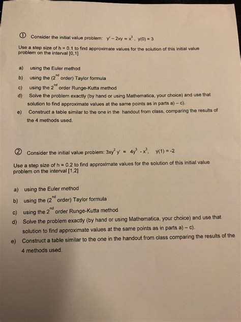 Solved Using Mathematica You Can Use The Example Problem