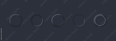 Buttons In Neomorphism Style For Website Or App Ui Blank Buttons User