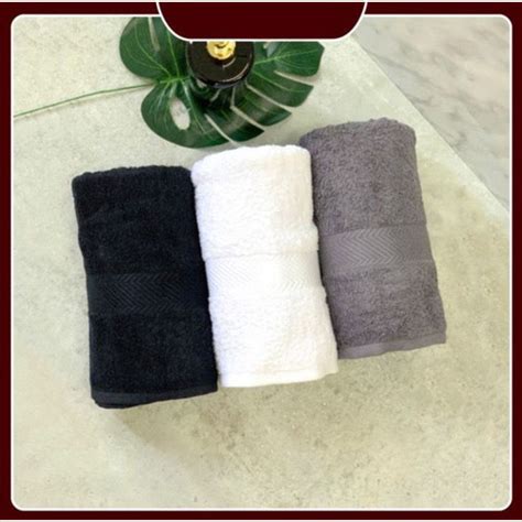 Jual Handuk Sport Pijat Salon X Super Cotton Hitam Abu Putih