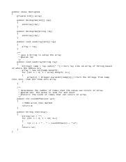 Histogram Java Public Class Histogram Private Int Array Public Histogram Int Ray Setarray