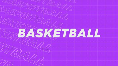 Basketball Violet Promo Title Page Dynamic Animation Loop Rows Intro