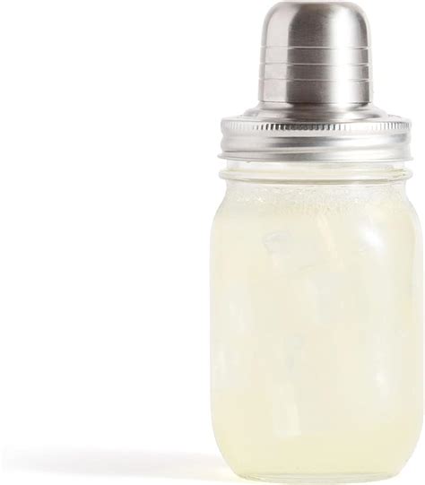 Jarware Mason Jar Cocktail Shaker Lid For Regular Mouth