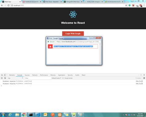 Does Not Show Facebook Login Screen Issue Keppelen React Facebook Login GitHub