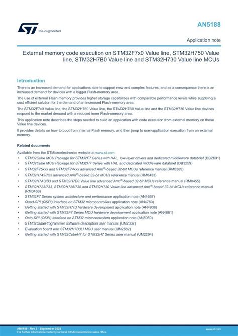 pdf external memory code execution on stm32f7x0 value line €¦ · 2