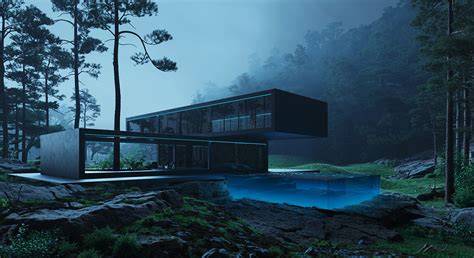 Exterior 3d Visualization Forest 01 On Behance