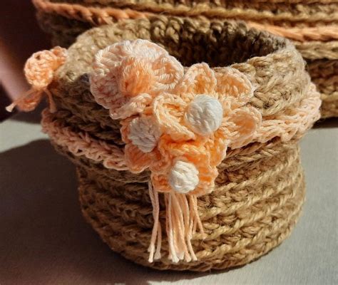 Кошик із натурального джуту — ціна 250 грн у каталозі Кашпо Купити товари для дому та побуту за