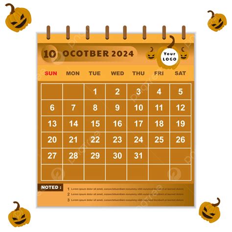 日曆年 2024 年 10 月 橘色漸變 向量 日曆 2024 年 十月向量圖案素材免費下載，png，eps和ai素材下載 Pngtree