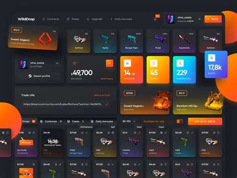 CSGO Cases UI Screens In 2024 Ui Design Website Website Design Inspiration Website Design Layout