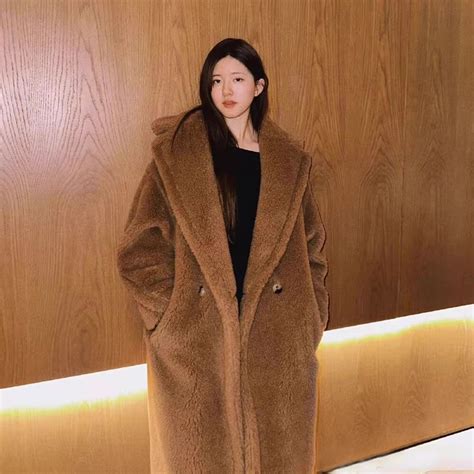 赵露思同款泰迪熊大衣女冬季中长款羊剪绒皮毛一体羊羔毛皮草外套虎窝淘