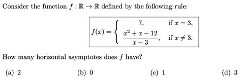 Solved Consider The Function F R R Defined By The Chegg Com