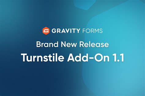 Brand New Release Cloudflare Turnstile Add On 11 Gravity Forms