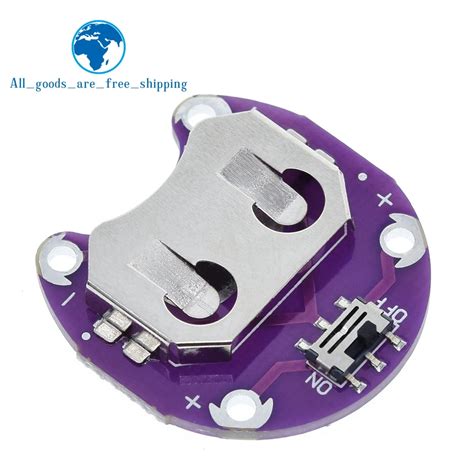 Lilypad Coin Cell Battery Holder Cr2032 Battery Mount Module For Arduino Diy Kit Integrated