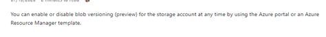 Need To Register For Versioning Preview Being Mandatory Can Be Explicitly Mentioned More
