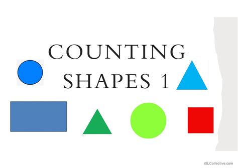 Counting Shapes 1 General Vocabular English ESL Powerpoints