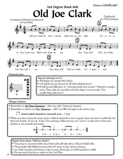 Recorder Karate Mrs Simpsons Music Class